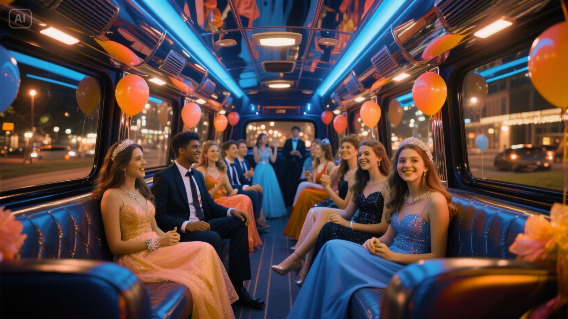 Luxury Party Buses & Limo Rentals in USA | M&M Logico Solutions